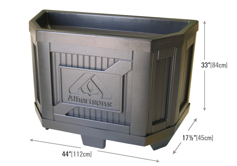 Durable Plastic Customizable Half Bin for Storage