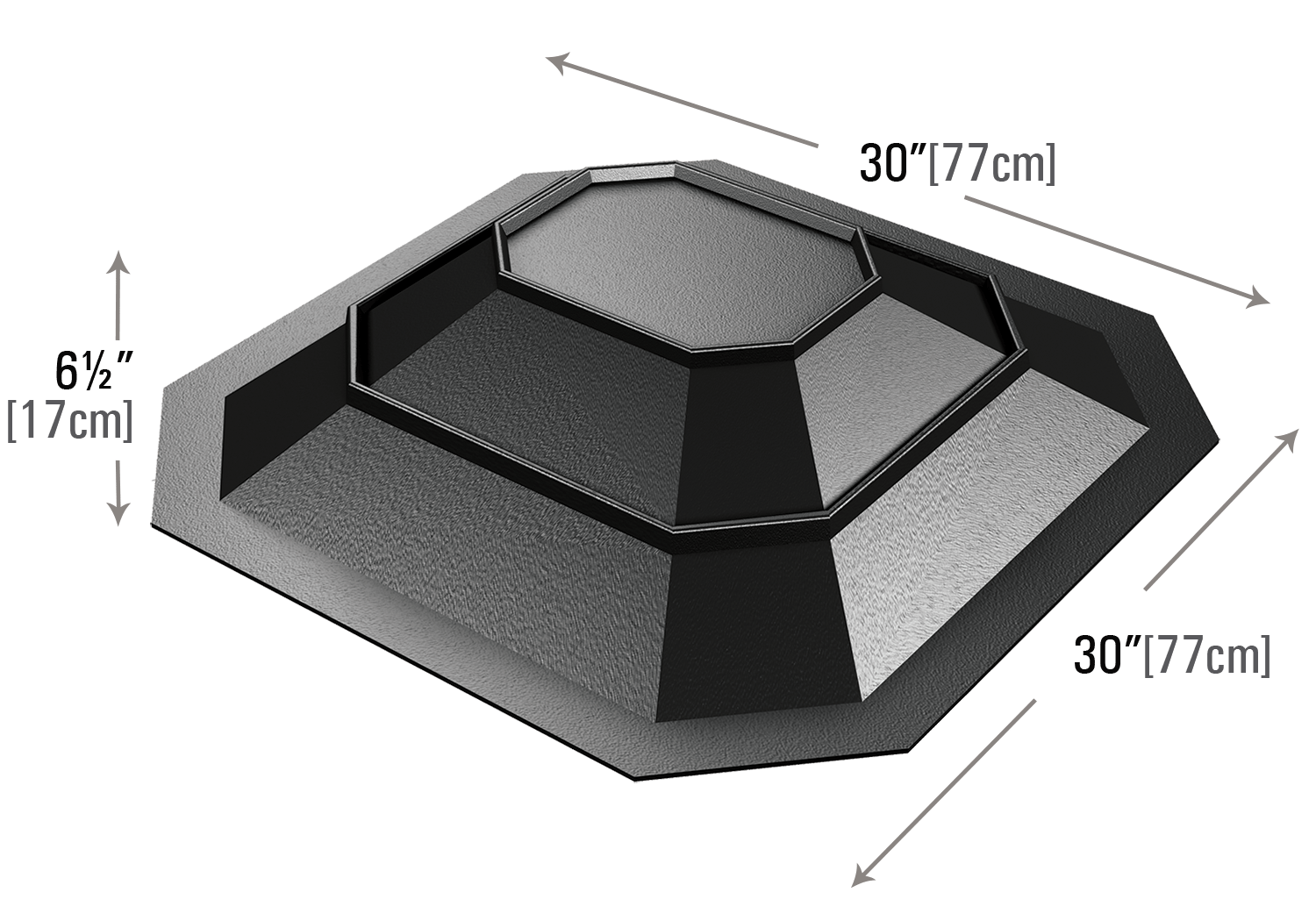 Square Bin Pyramid Riser for Impressive Displays