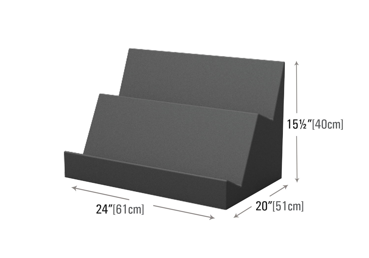 Durable 2 Stepped Deli Riser for Efficient Display