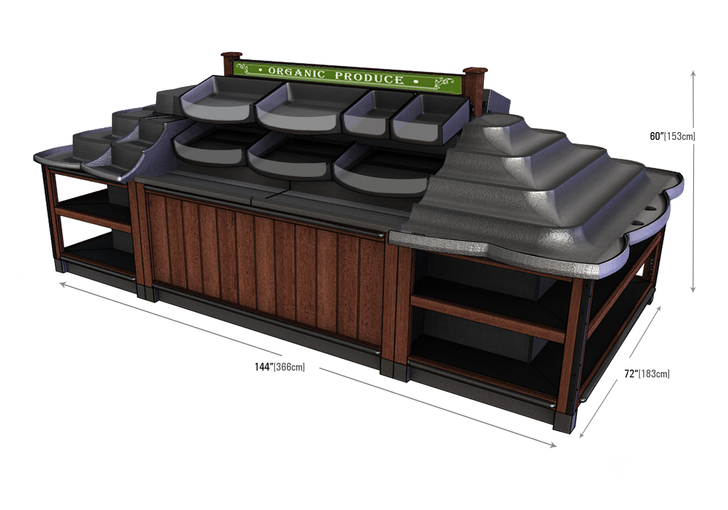 Versatile Modular Organic Table - Customizable Sizes