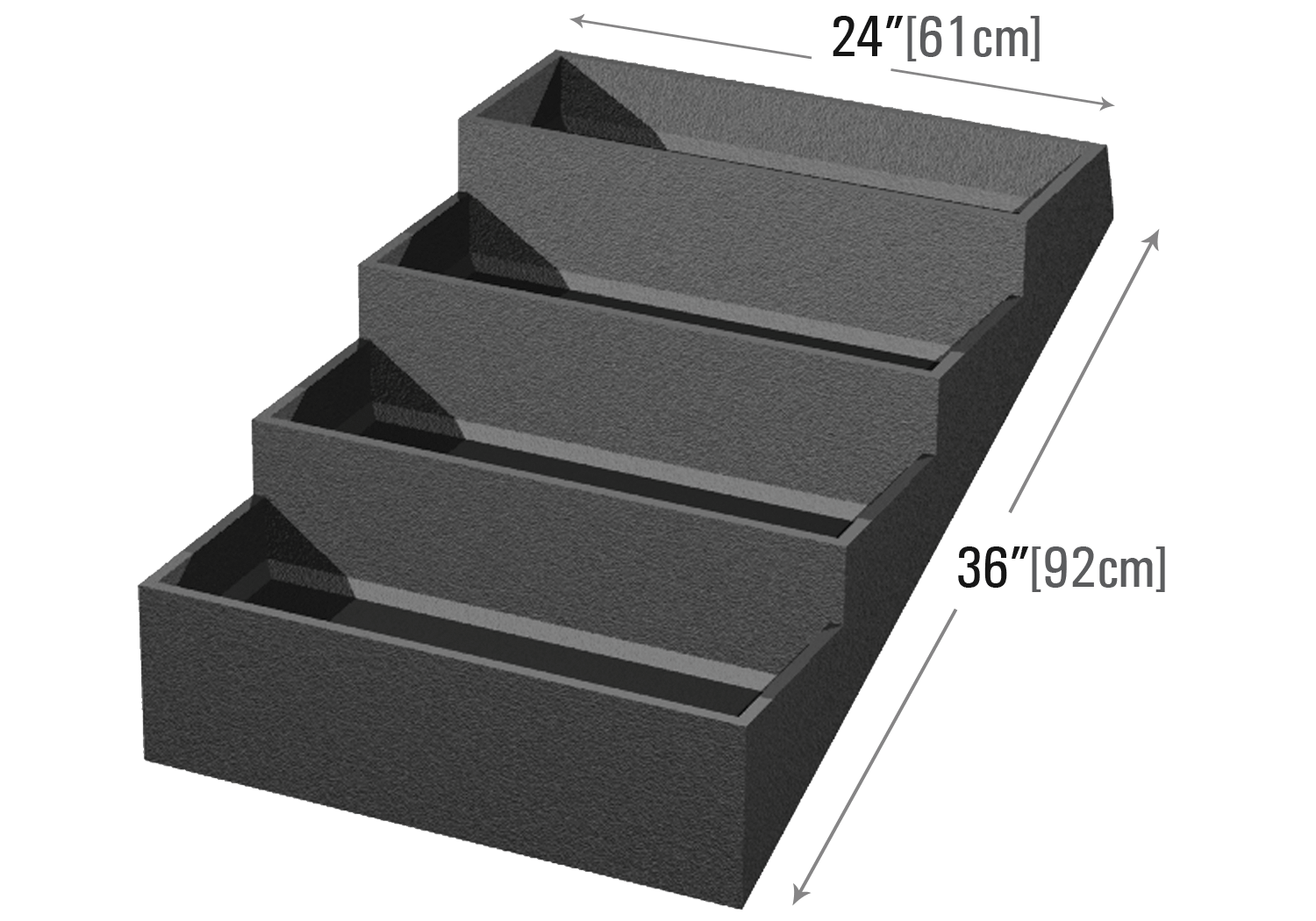 Four Compartment Euro Riser - Versatile Display Solution