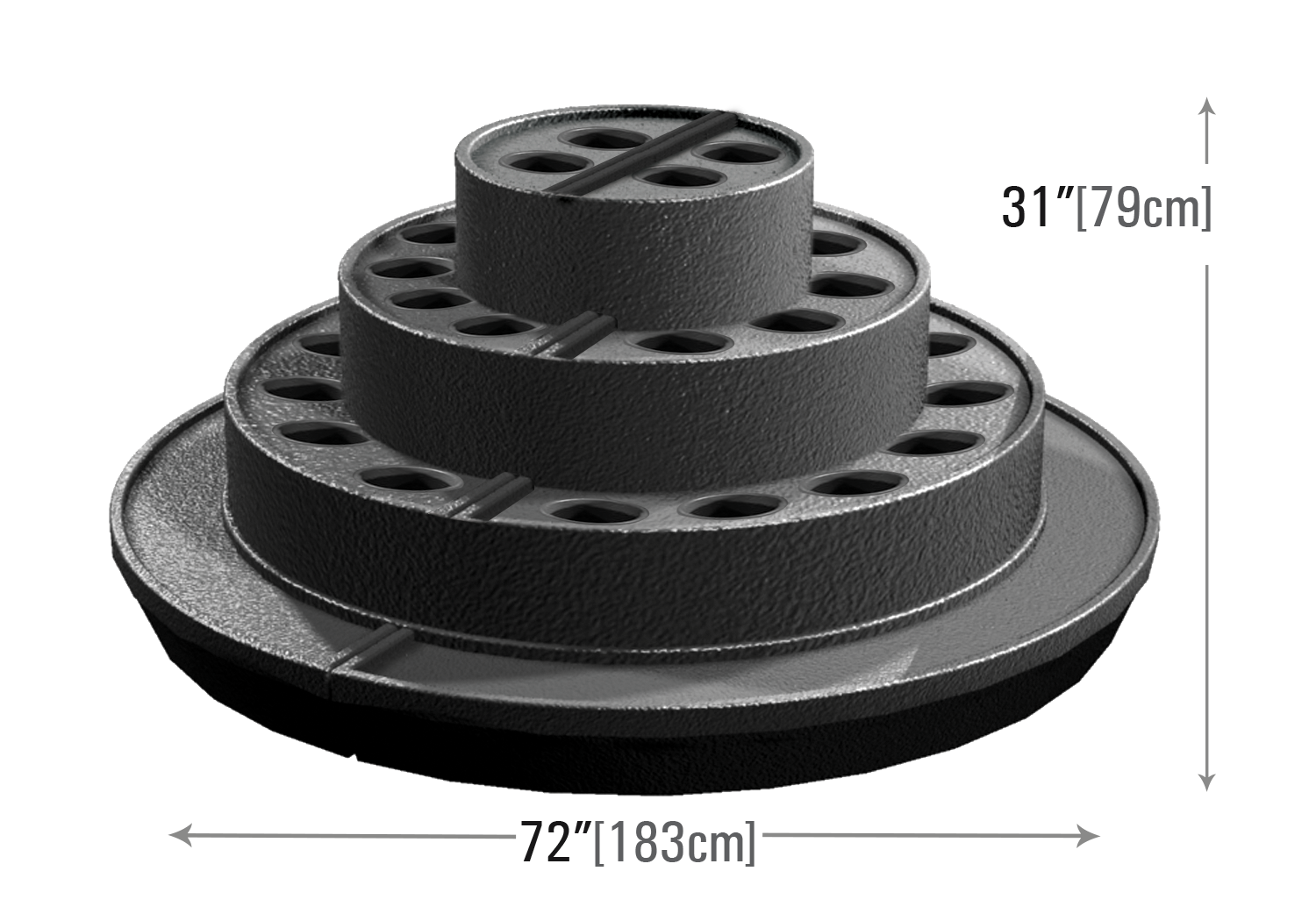 Round Floral Merchandiser with 28 Hole Display