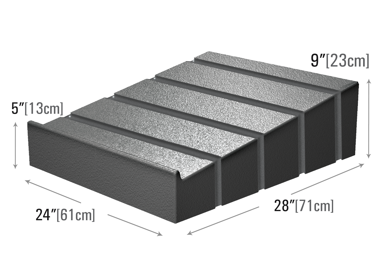 Durable Ribbed High Profile Riser for Optimal Support