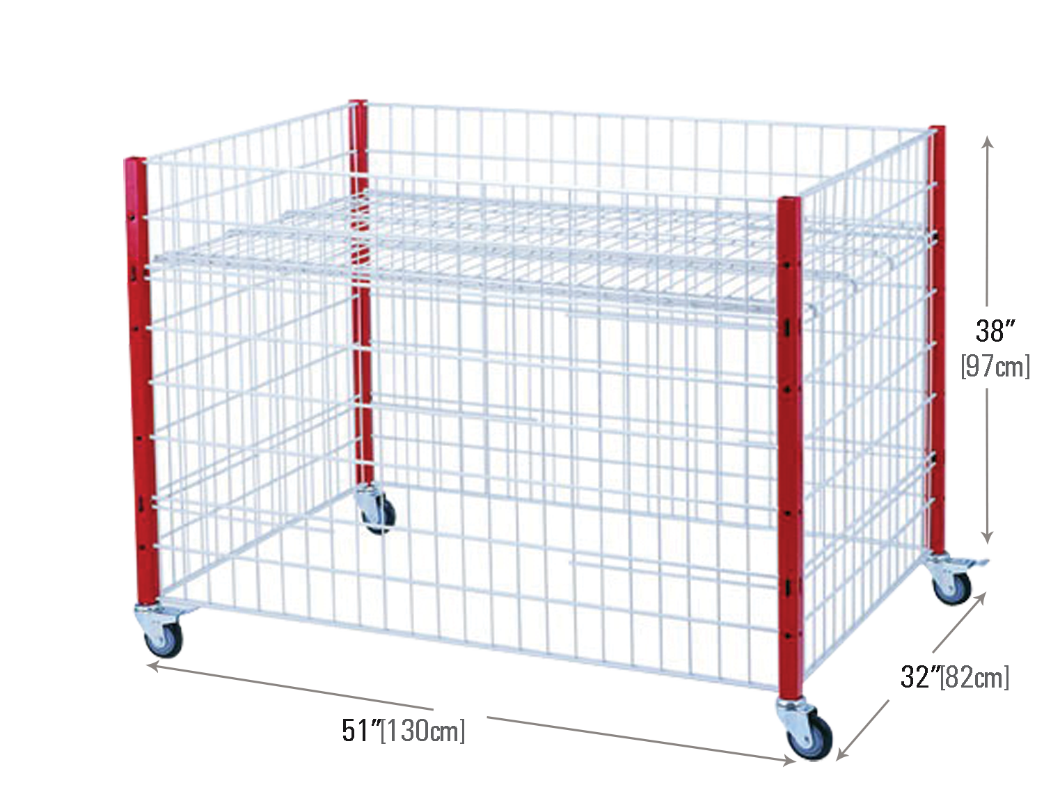 Adjustable Metal Wire Value Bin for Merchandising