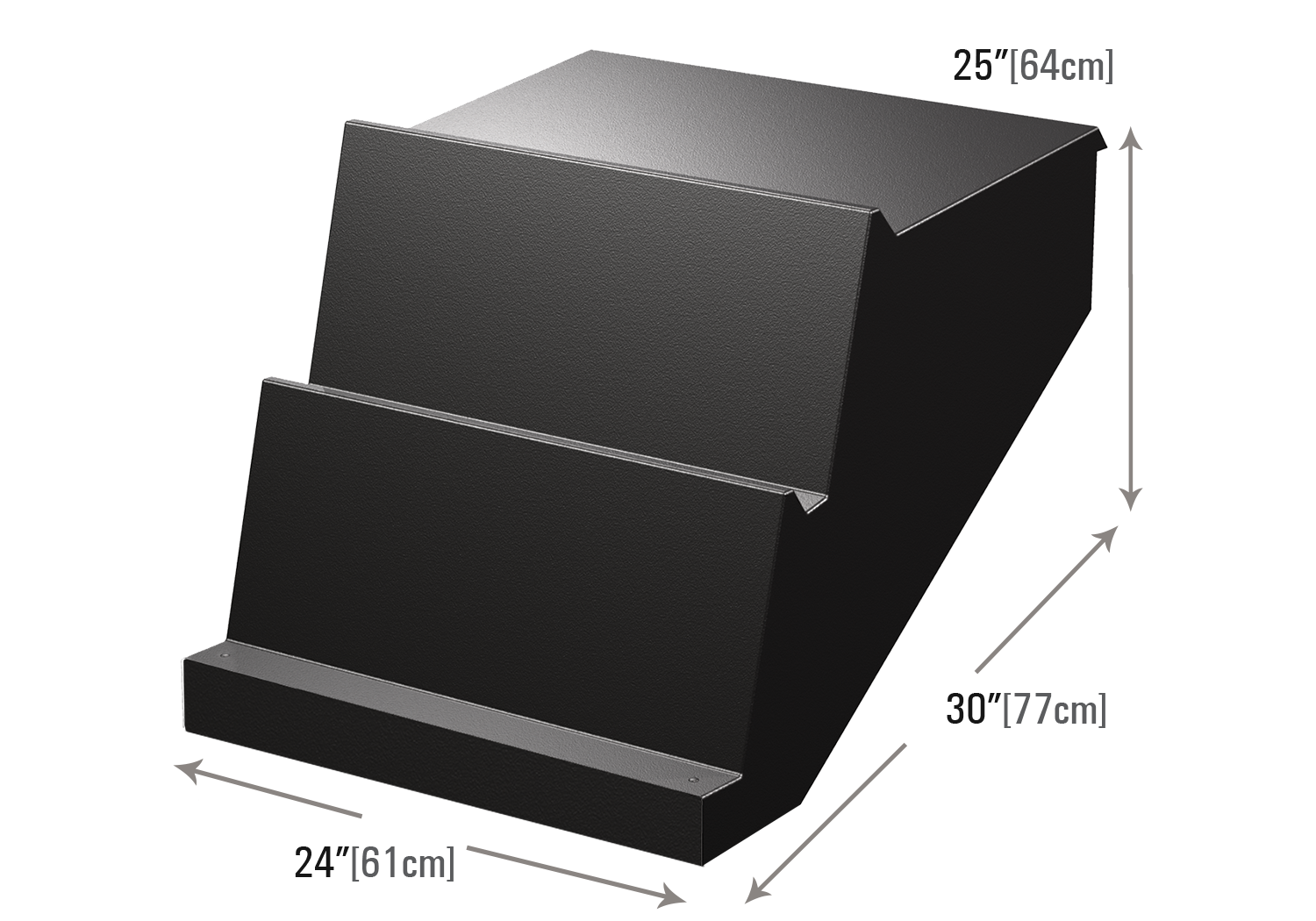 Three Step High Profile Riser for Elevated Displays