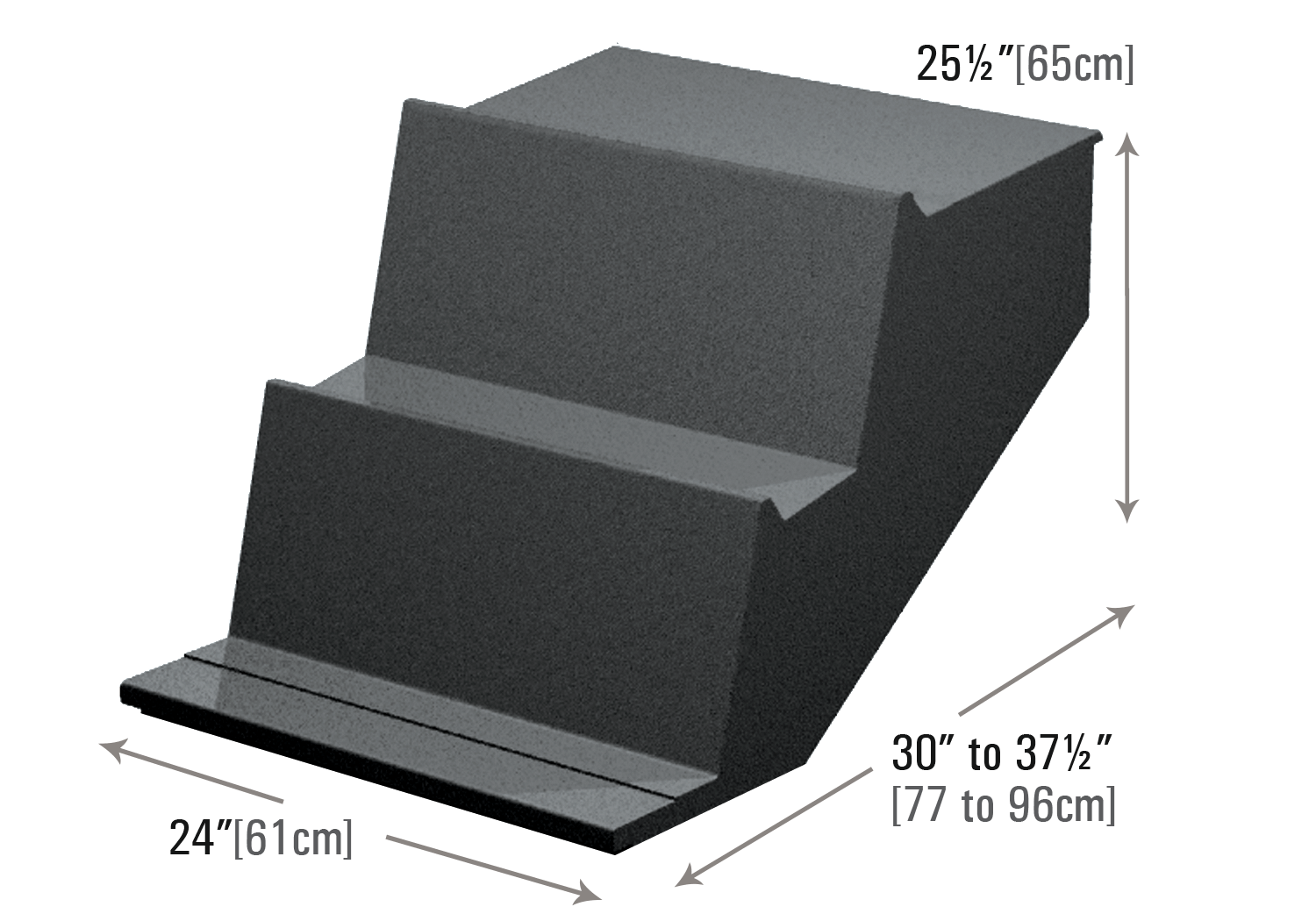Three Step High Profile Riser for Deep Cases