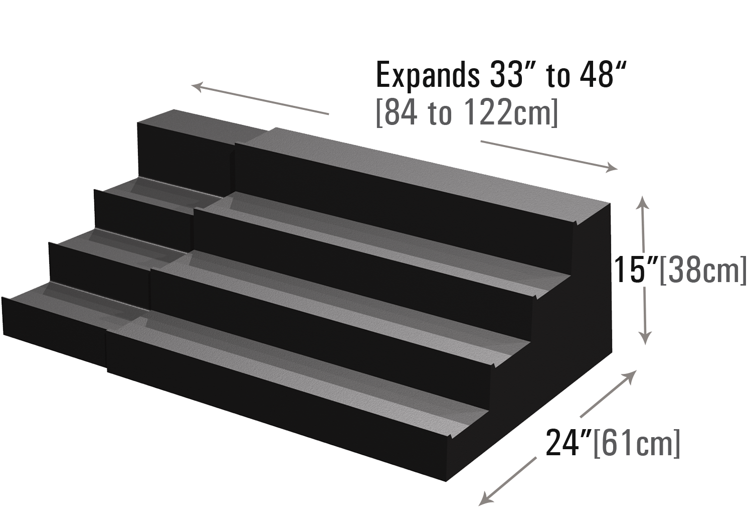 Four Step Expandable Riser for Stunning Displays
