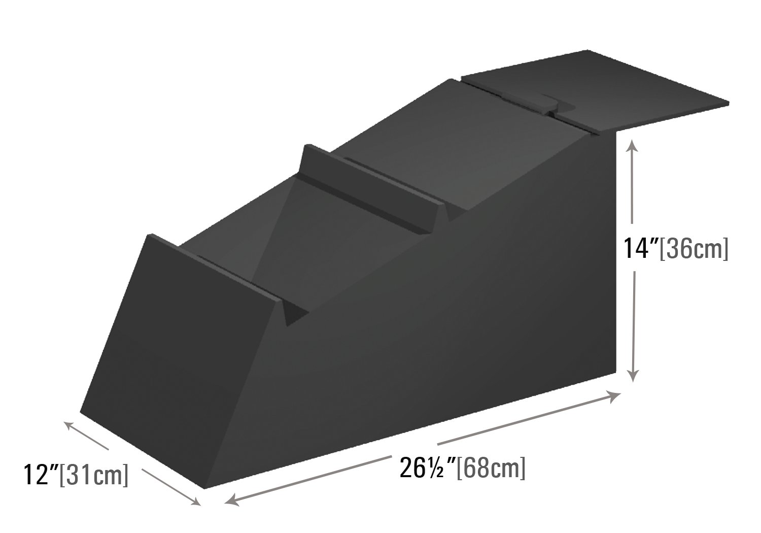 Single Sided Riser Insert - 12" Adjustable Display