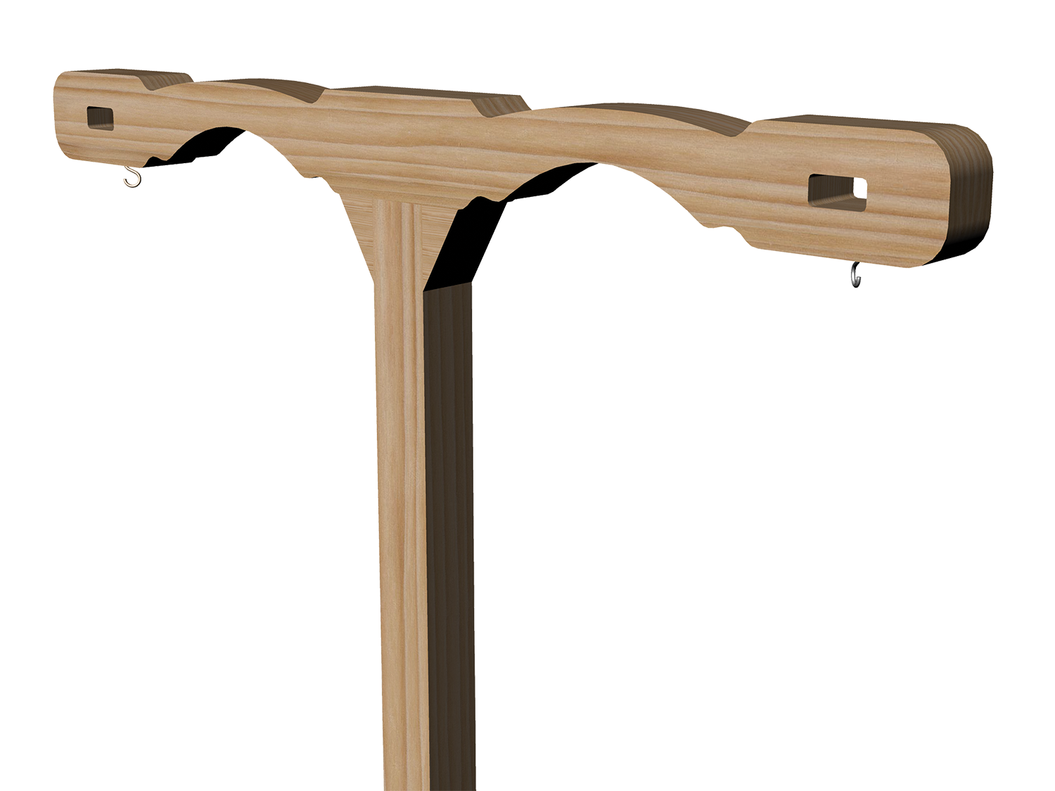 Yoke Wood Scale Holder "T" - Custom Farmhouse Decor