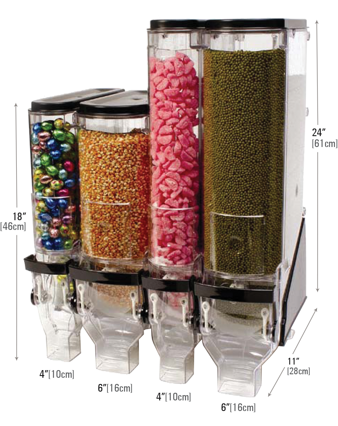 Durable Gravity Bins for Fresh Bulk Products