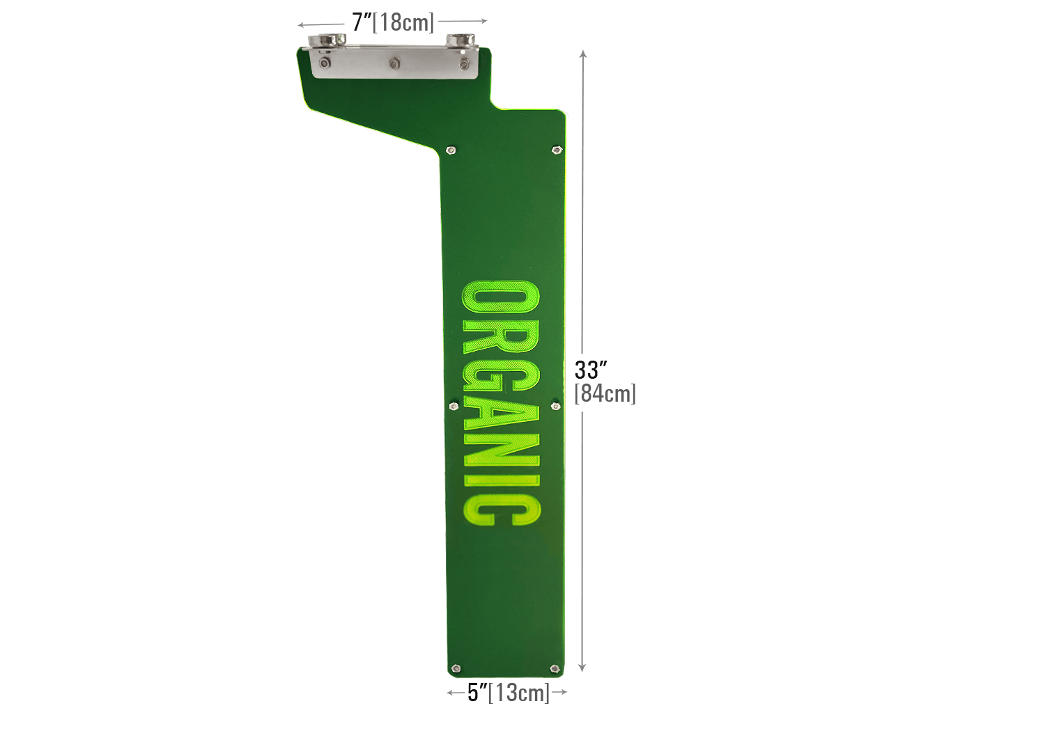 Durable Vertical Organic Divider - Acrylic Display