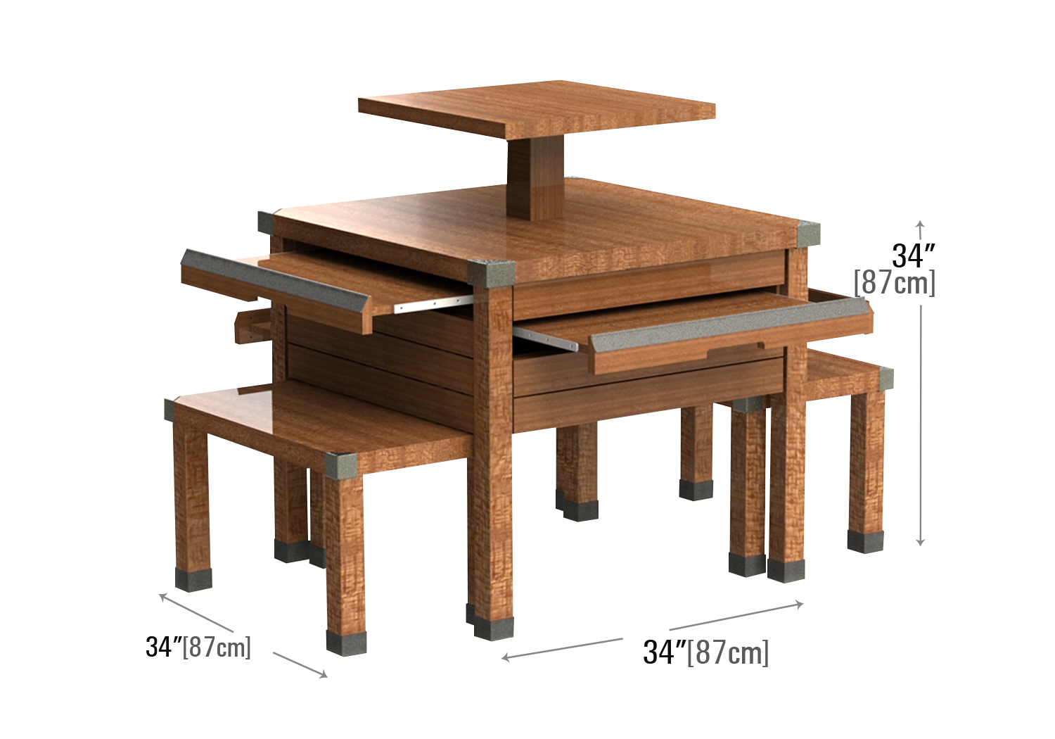 Elegant Bakery Fixture with Sturdy Pedestal Base