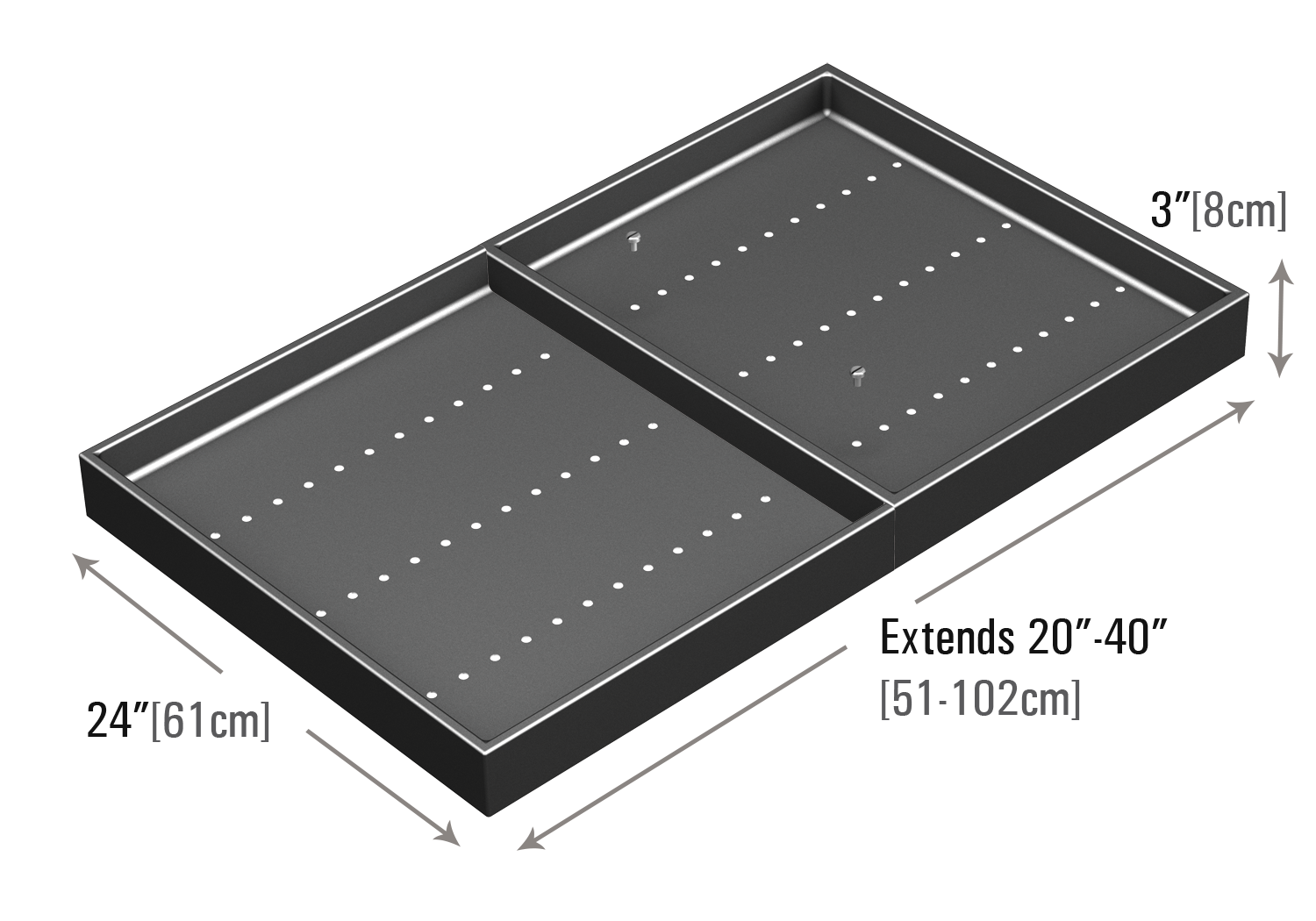 Adjustable Produce Tray - Expandable & Airflow Design